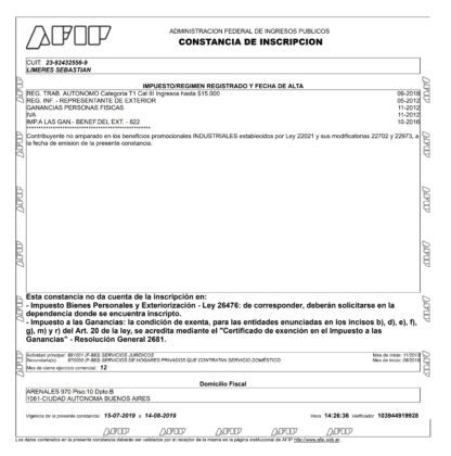 ¿Cómo ver mi constancia de inscripción de AFIP? - NEA HOY